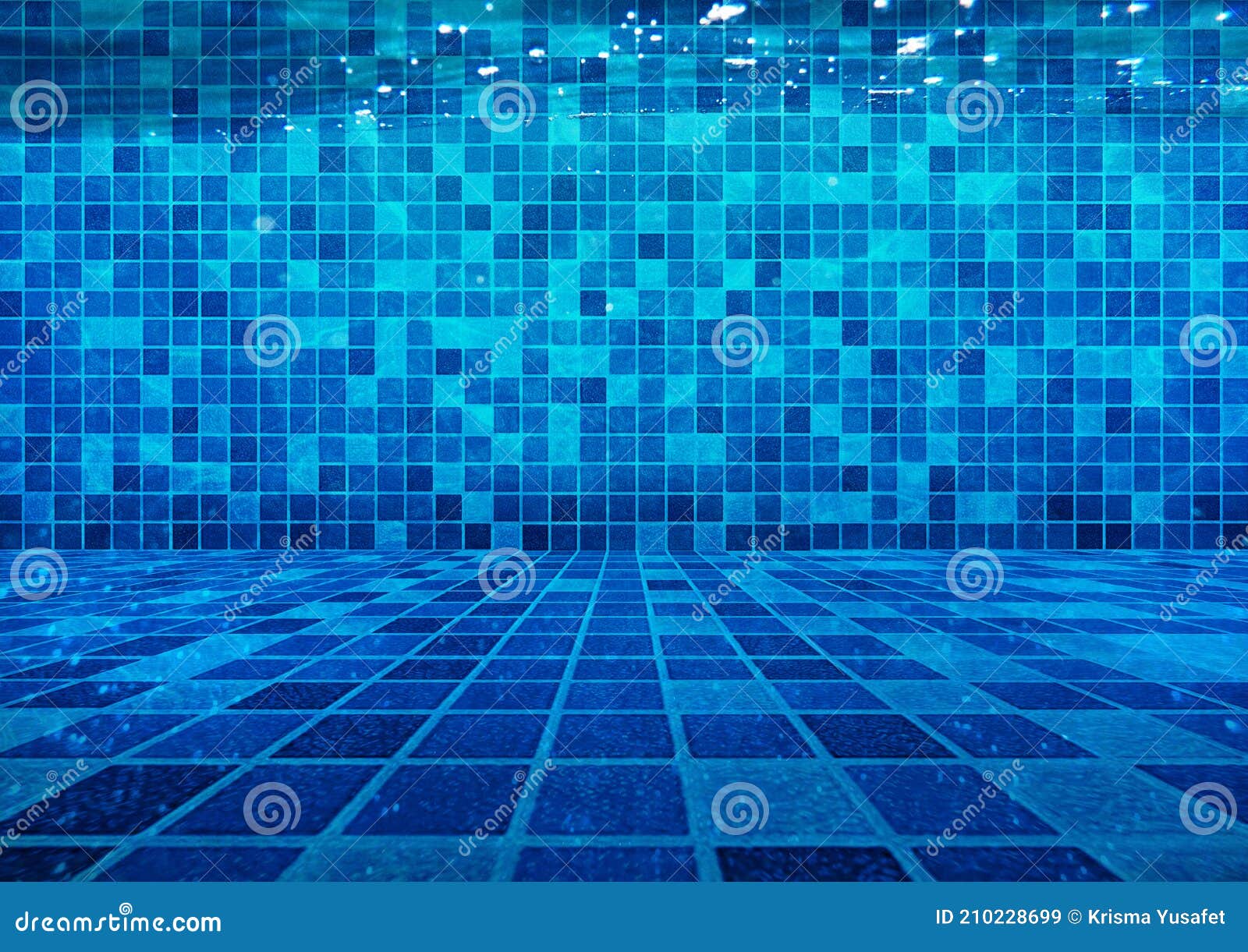 Clear Water at the Bottom of the Swimming Pool Empty Space Stock ...