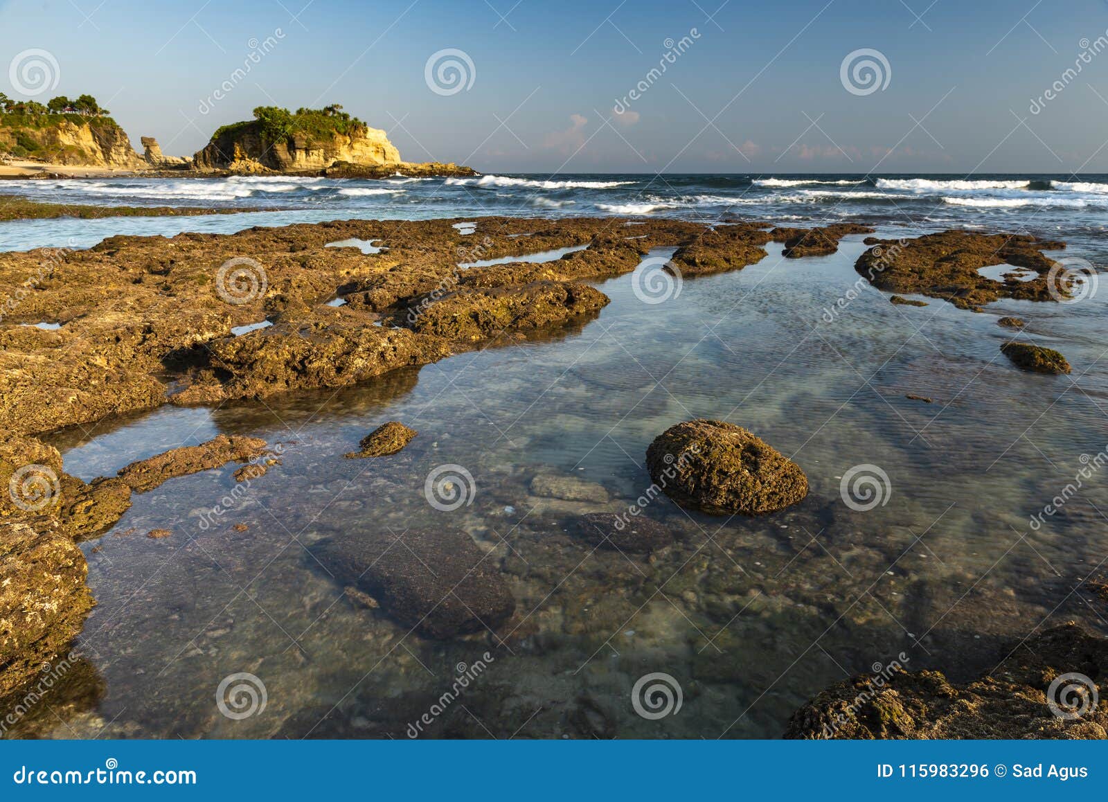 Beautiful of Klayar beach stock photo. Image of beach - 115983296