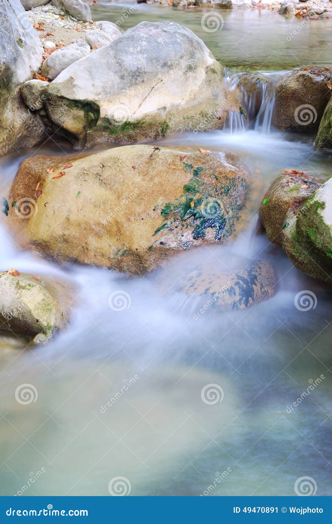 Clear Water Flowing Over Rocks Stock Image - Image of moisture ...