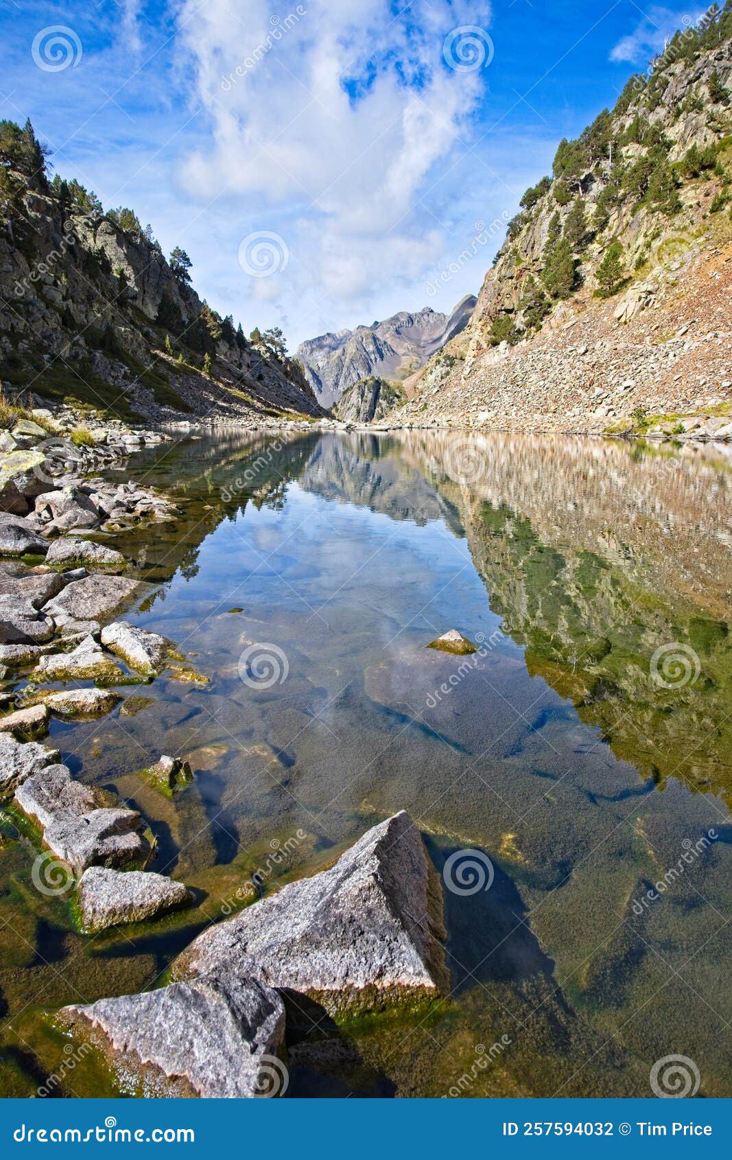 Ibones De Arriel in the Spanish Pyrenees Stock Photo - Image of ...