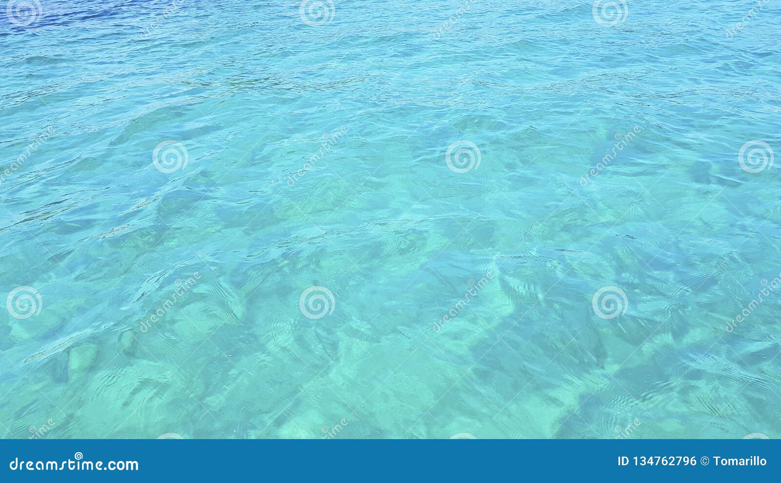 Clear Water of Ocean. Top View Stock Photo - Image of aqua, beach ...