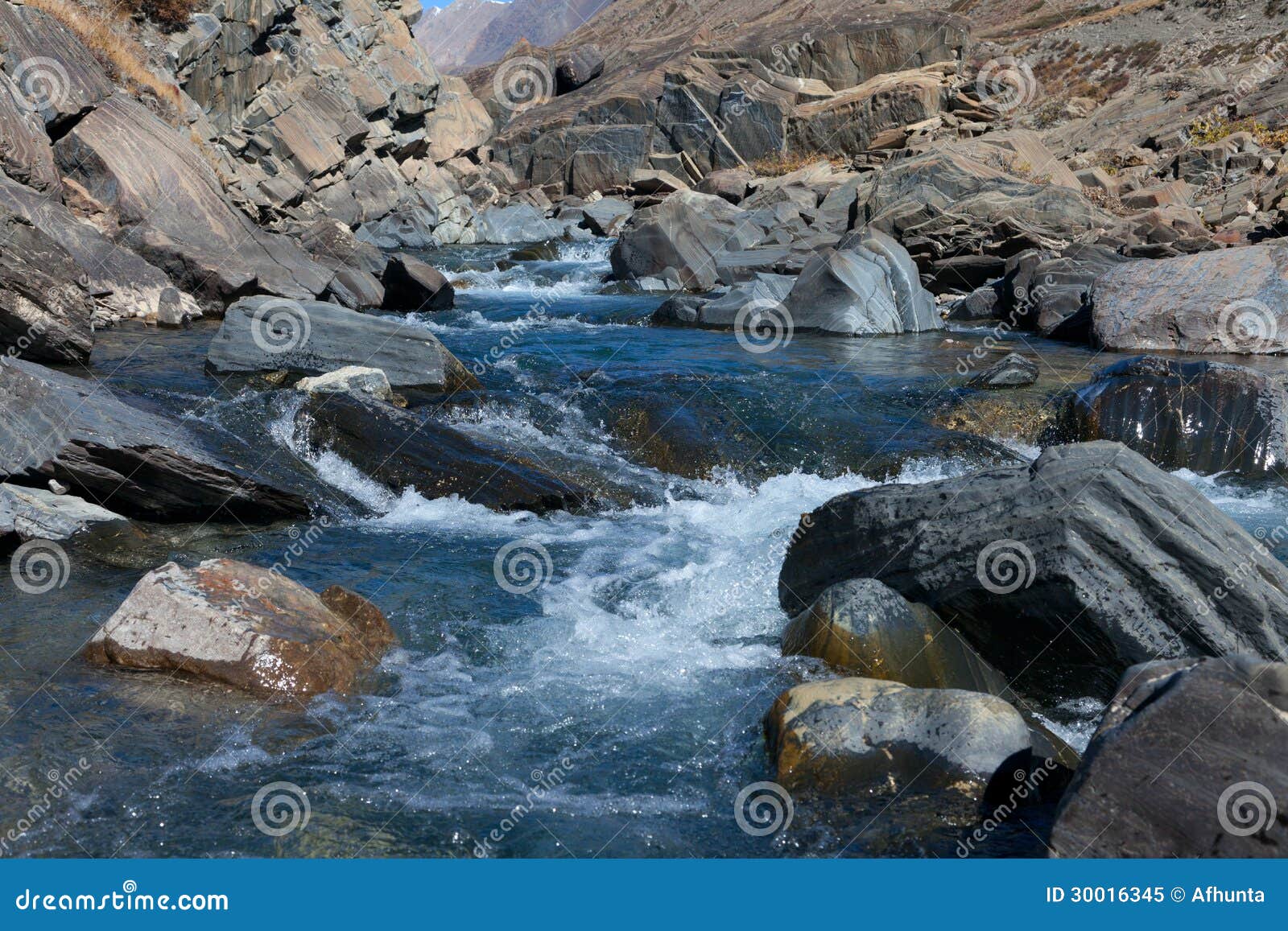 Clear Water in the Rugged Mountain River Stock Image - Image of ...