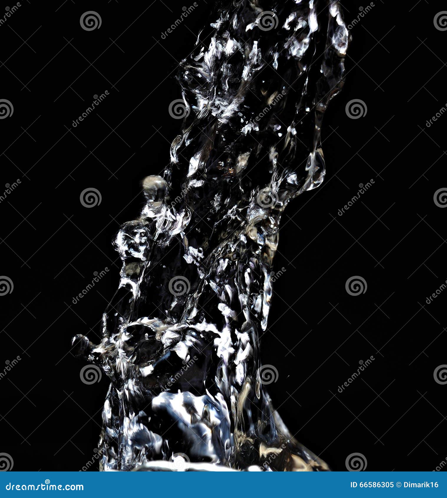 Clear water splash stock image. Image of abstract, isolated - 66586305