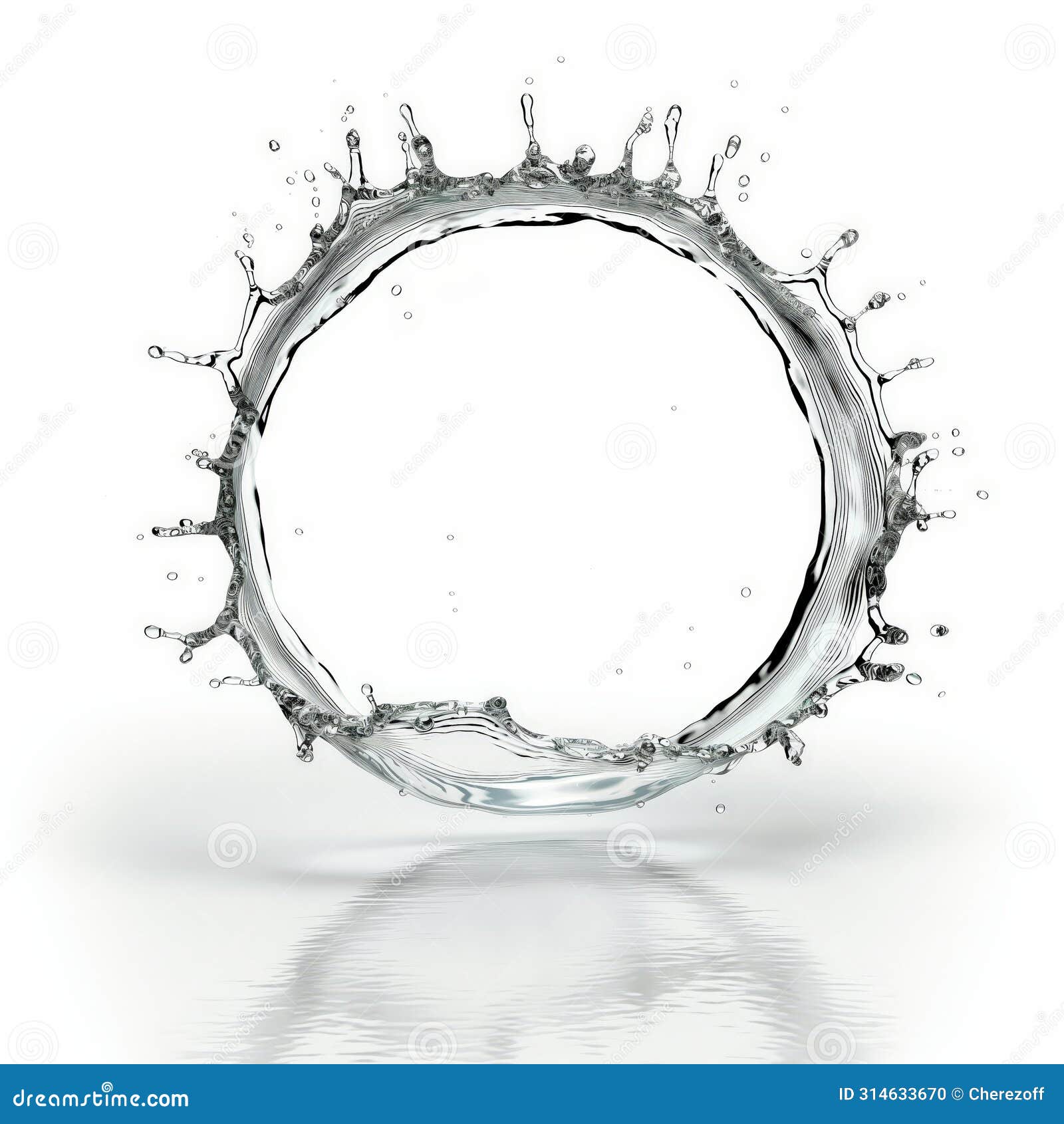Liquid Circle Frame Splash stock photo. Image of purity - 314633670