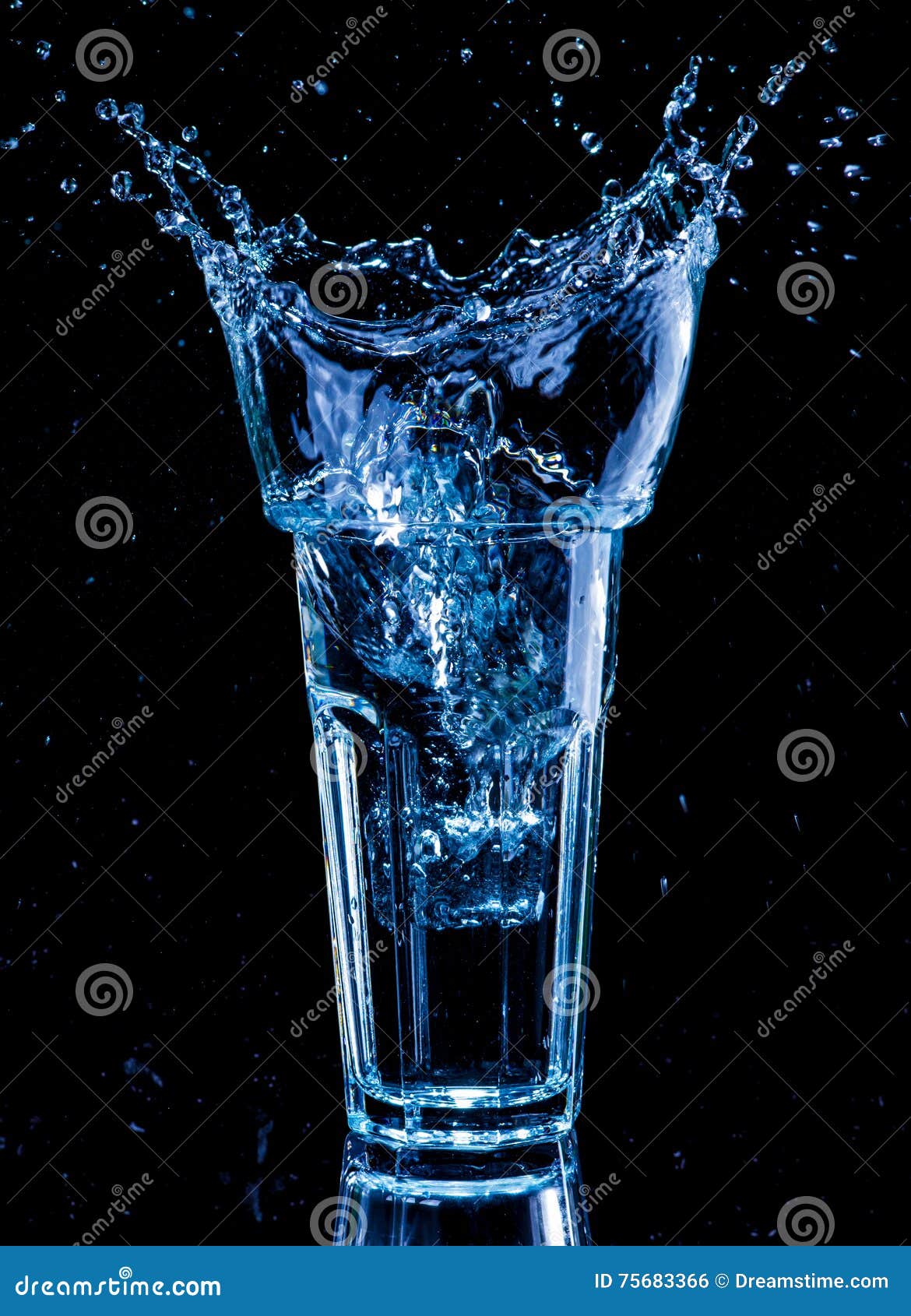 Clear water splash stock photo. Image of closeup, clear - 75683366