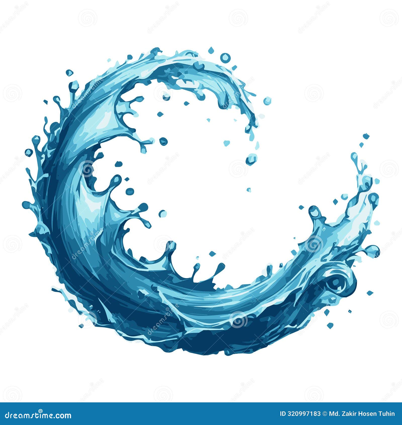 Clear Water Splash on a Transparent Background Stock Image ...