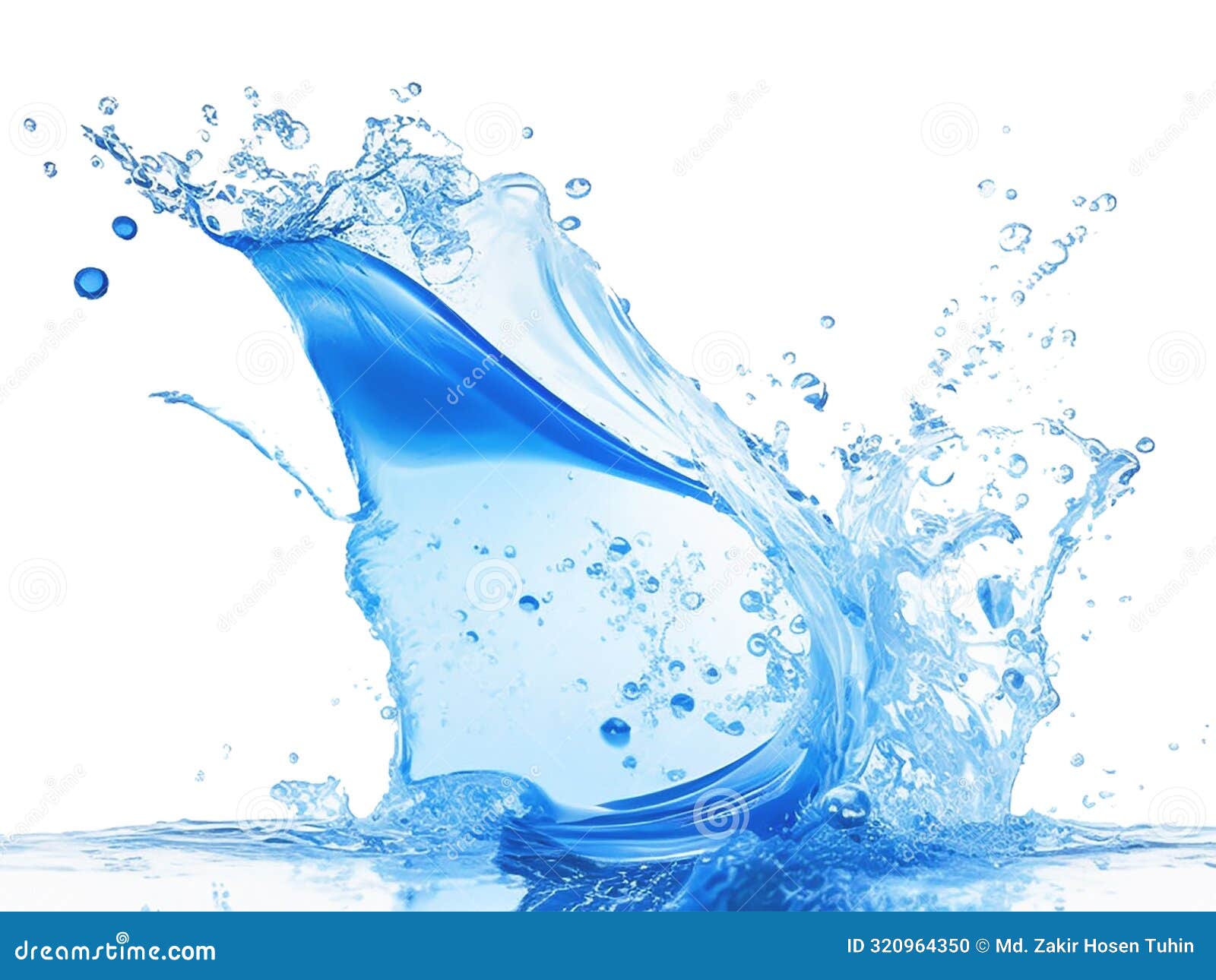 Clear Water Splash on a Transparent Background Stock Photo ...