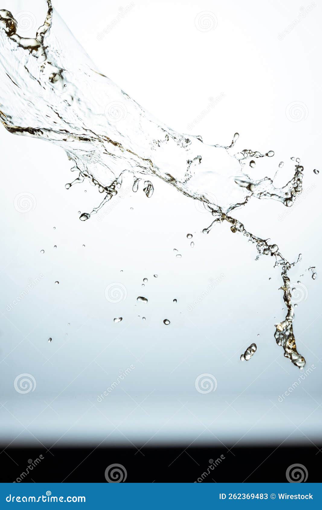 Clear Water Splashing in the Light Background Stock Image - Image of ...