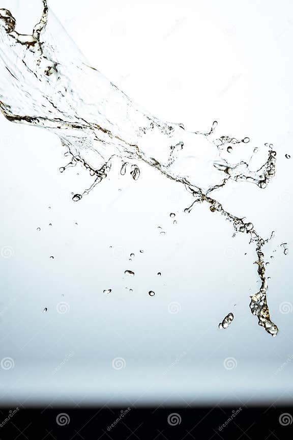 Clear Water Splashing in the Light Background Stock Image - Image of ...