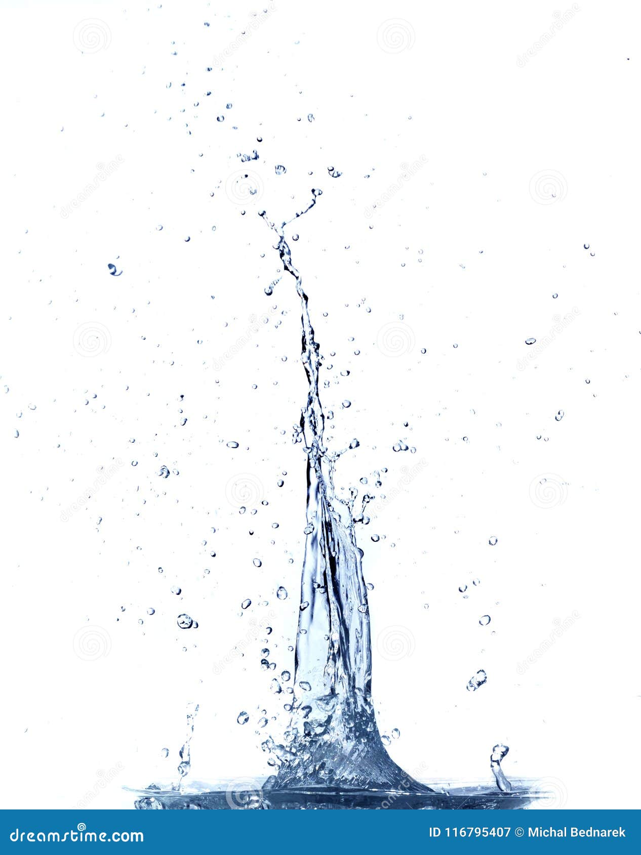 Clear Water Splashing. Perfect Drops Stock Image - Image of pure ...