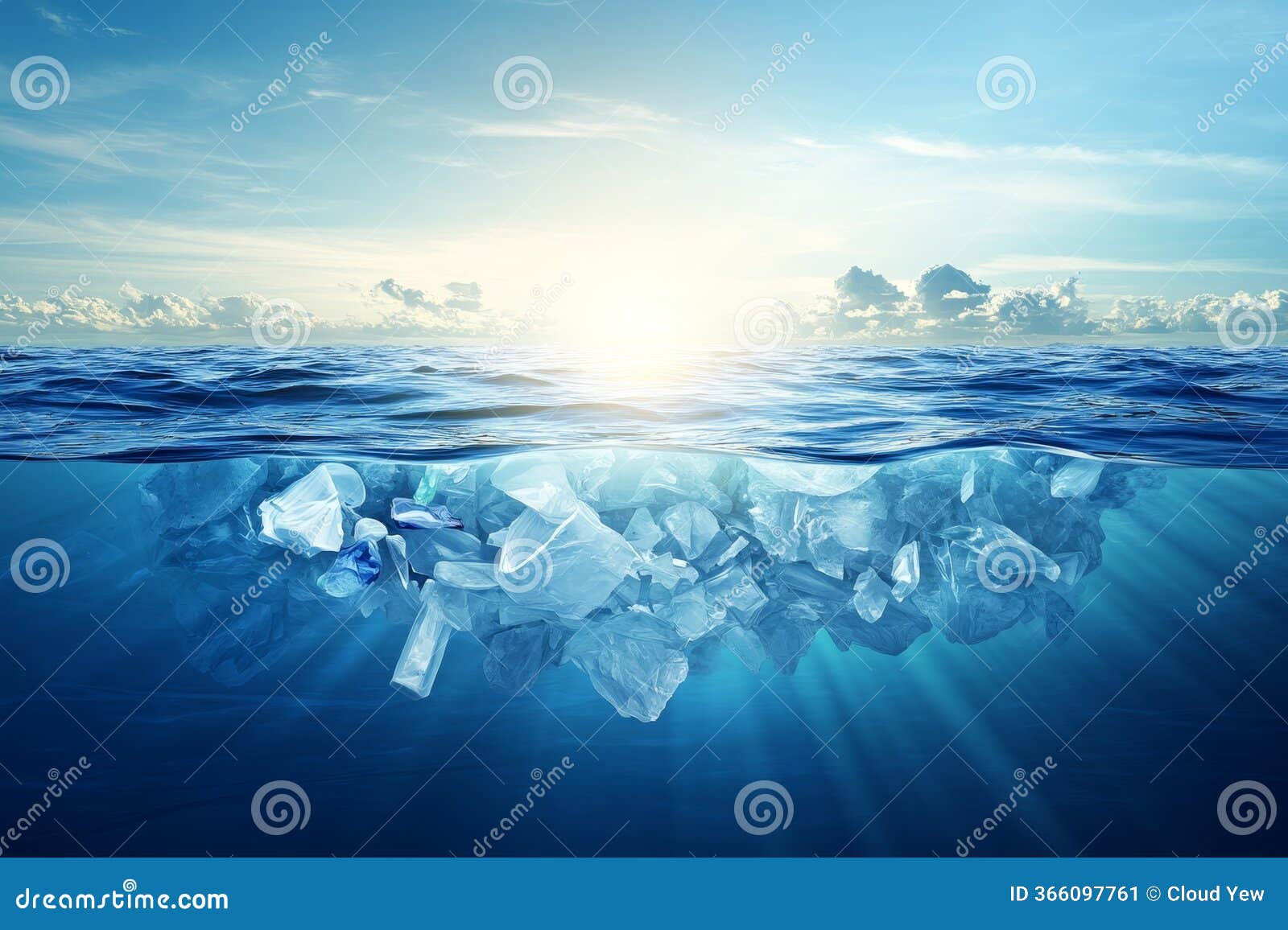 Underwater Plastic Pollution: Garbage Shining In The Ocean, A Major ...