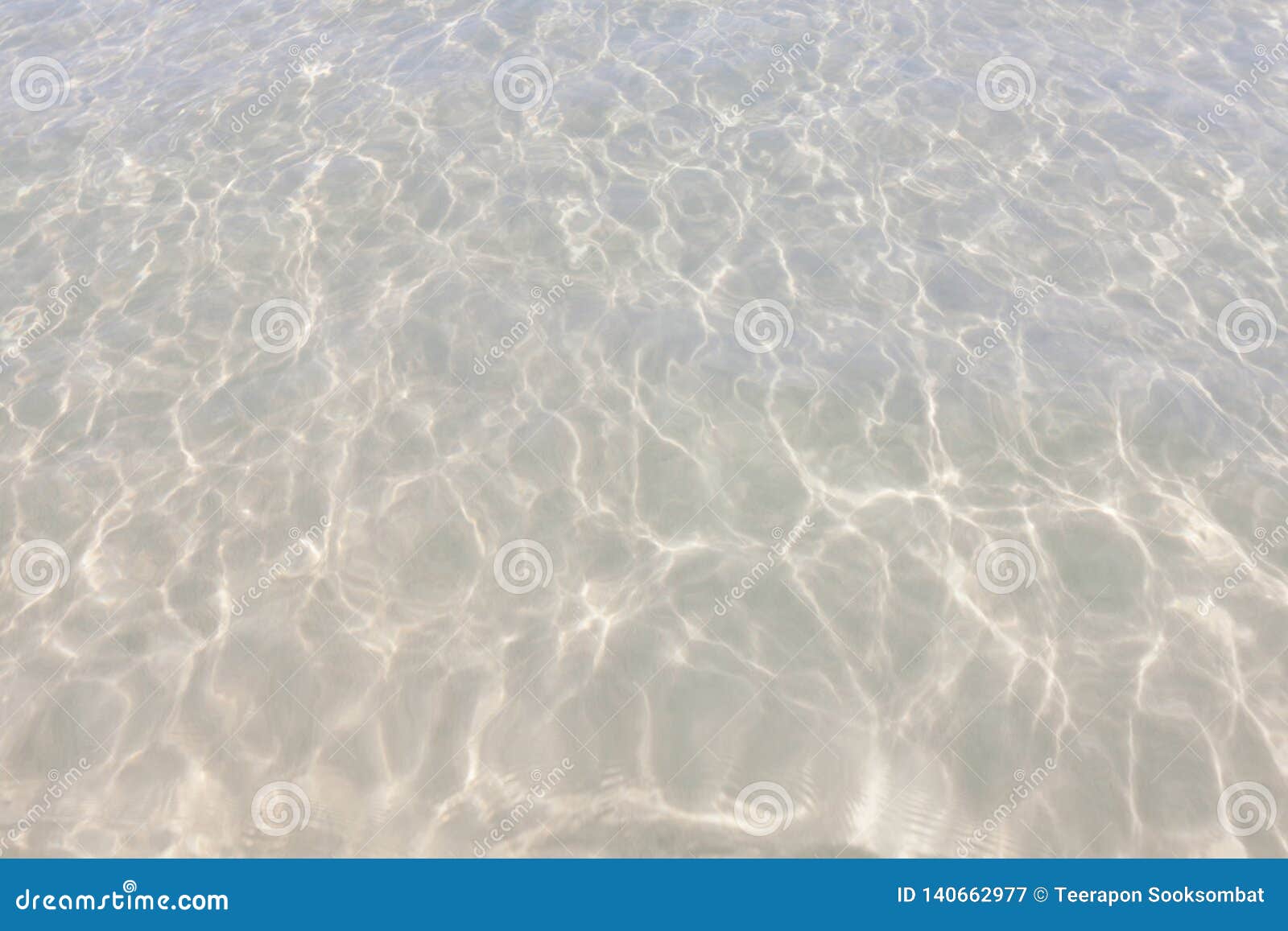 Clear Water Surface with White Sand Stock Image - Image of perfect ...