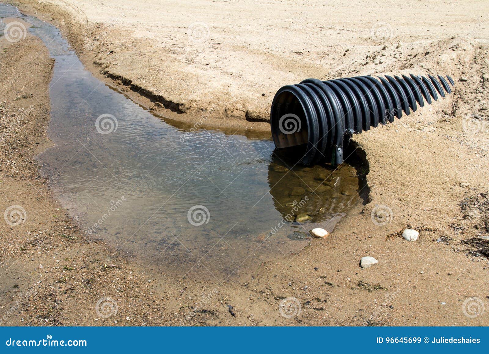 Clear water waste pipe stock image. Image of running - 96645699