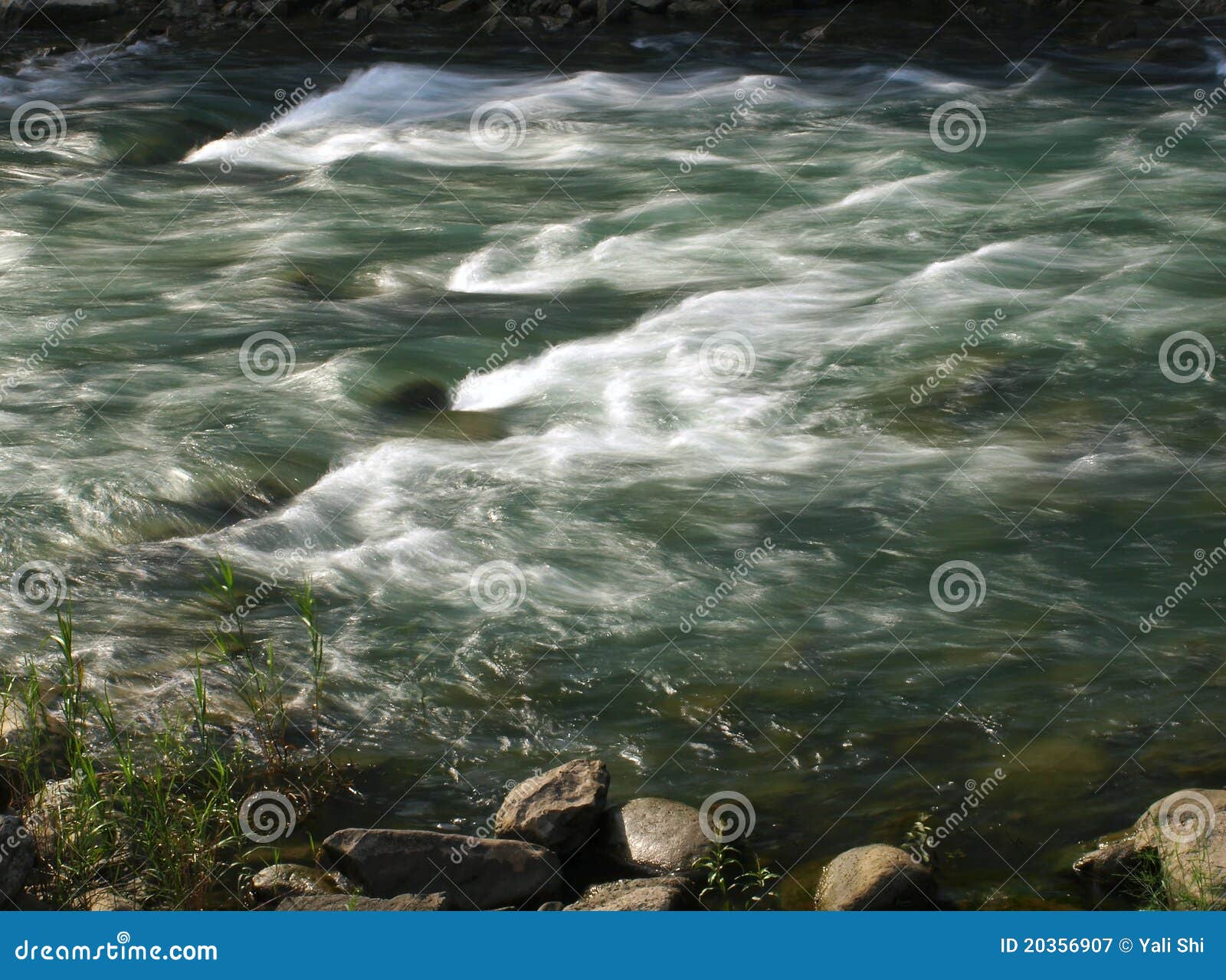 Clear Waters of Mountain Stream Stock Image - Image of creek, rapid ...