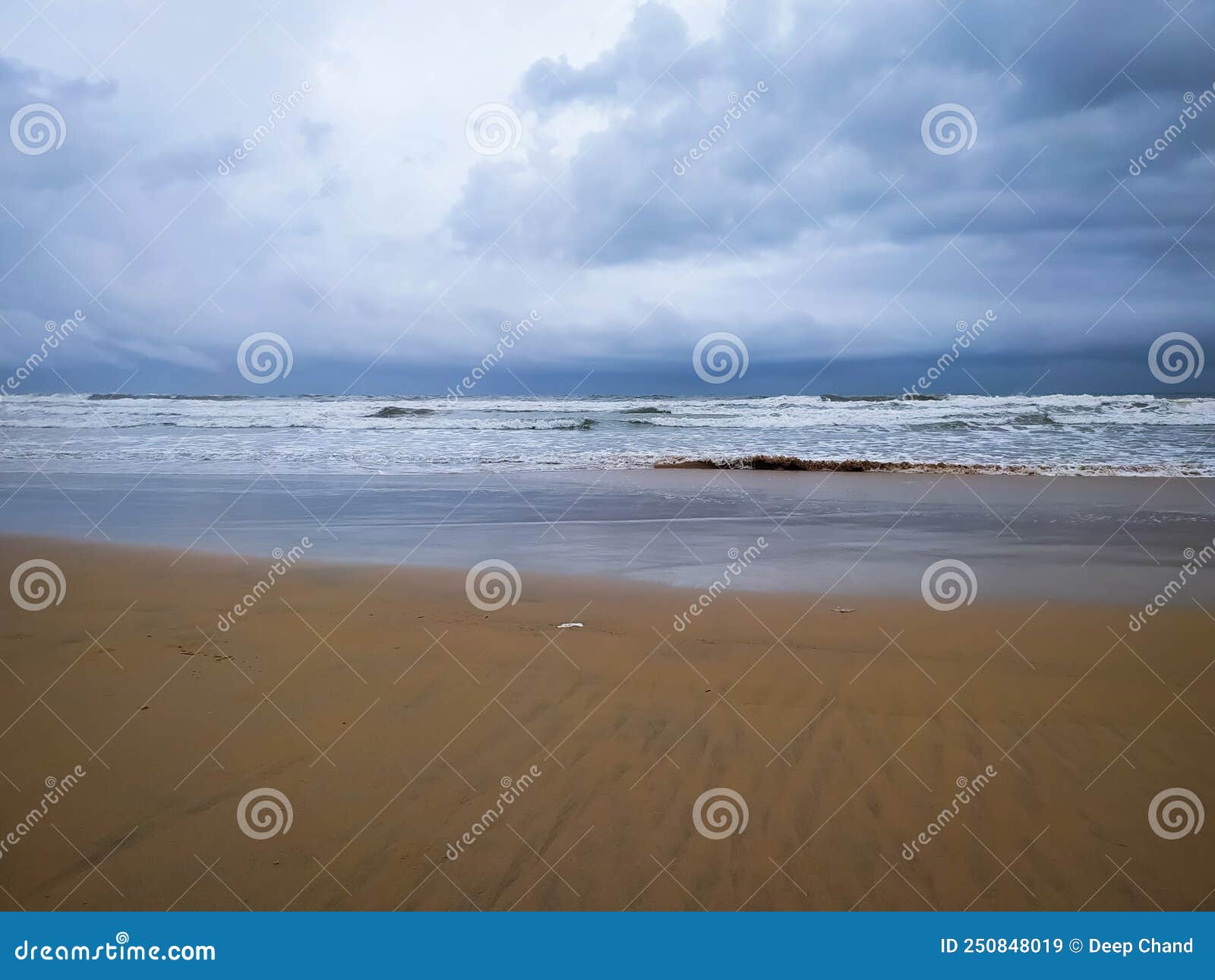 Clear Waves on the Sand Beach Stock Image - Image of dominican ...