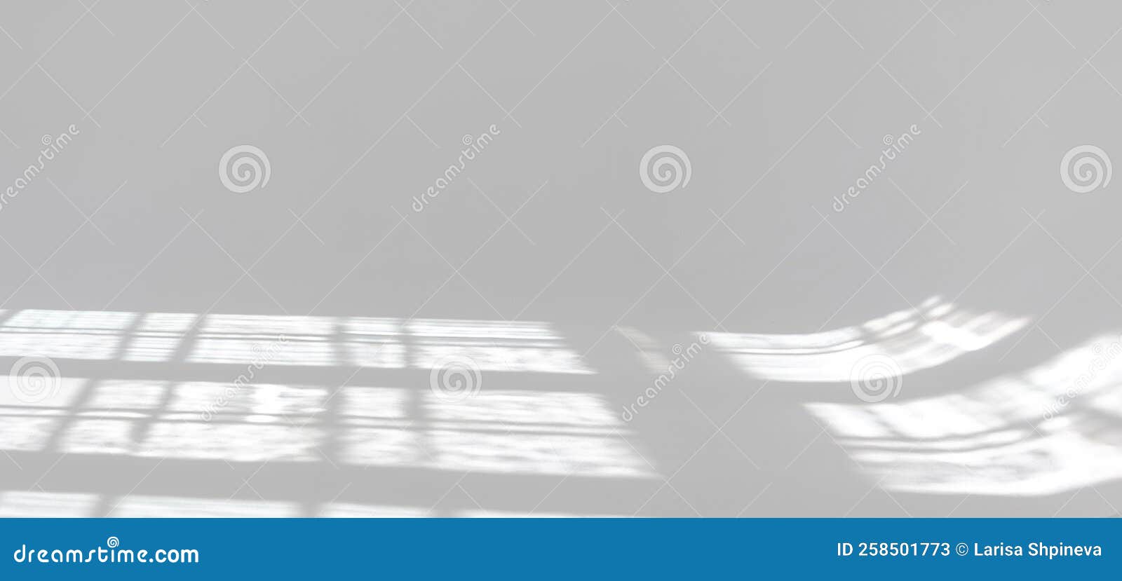 Clear White Cyclorama. Light Background with Sun Light and Shadows ...