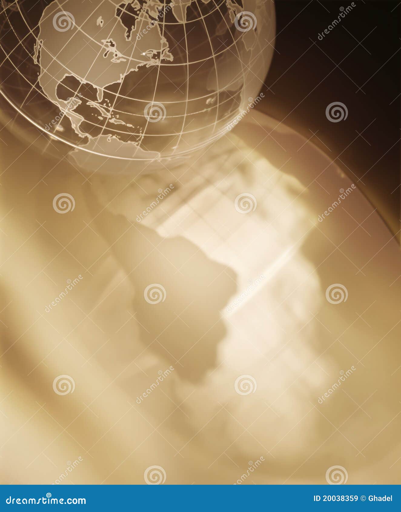 Clear World Globe with Reflection Stock Image - Image of natural, grid ...