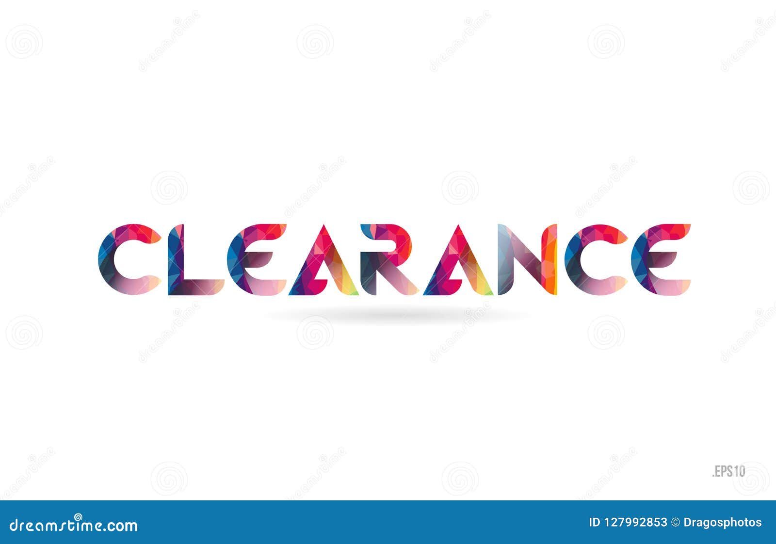 Clearance Colored Rainbow Word Text Suitable for Logo Design Stock ...