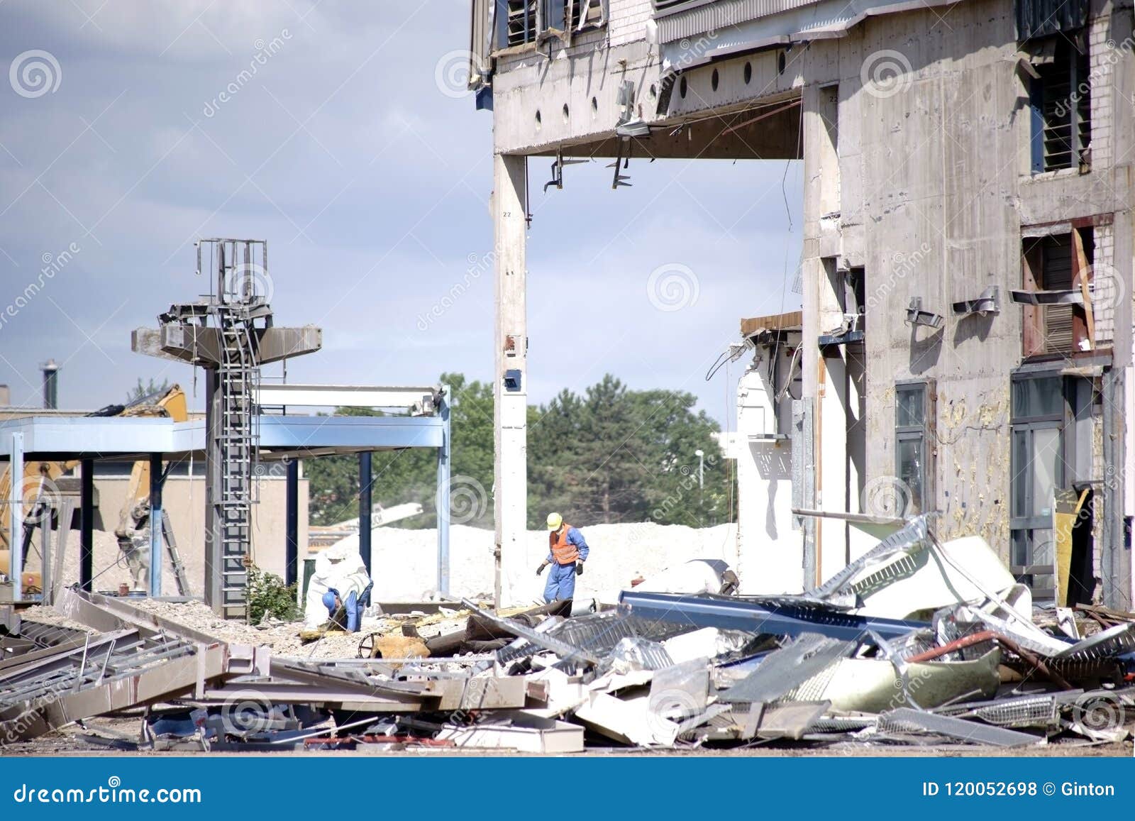 Clearance Debris Industrial Building Editorial Stock Photo - Image of ...