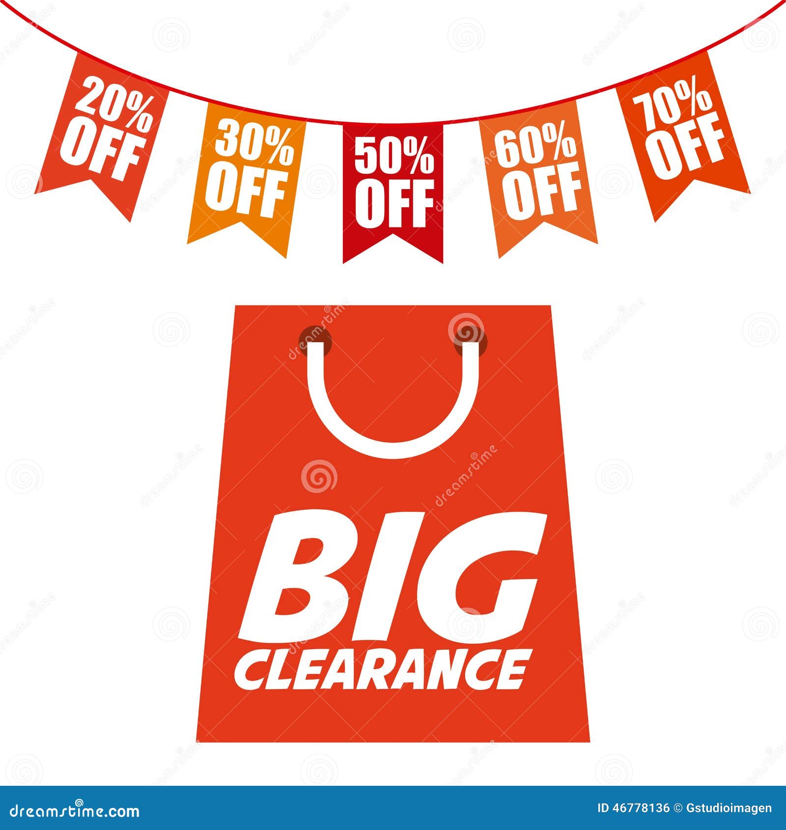 Clearance design stock vector. Illustration of fashion - 46778136