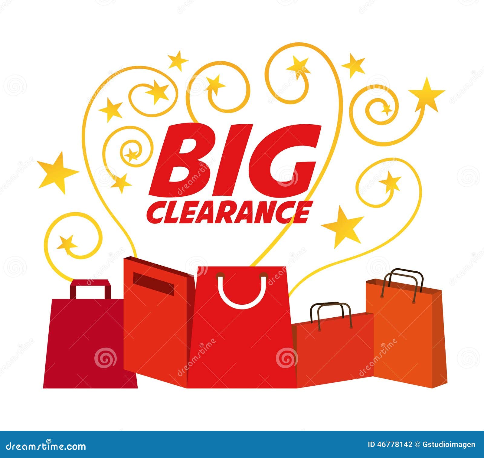 Clearance design stock vector. Illustration of promotion - 46778142