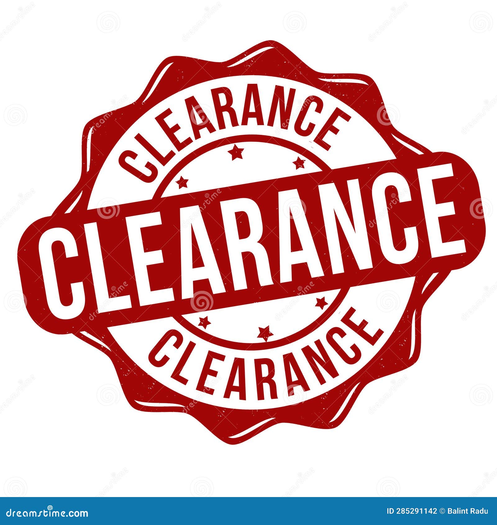 Clearance Grunge Rubber Stamp Stock Vector - Illustration of sticker ...