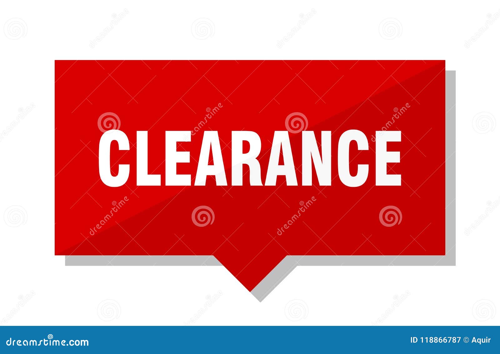 Clearance price tag stock vector. Illustration of flat - 118866787