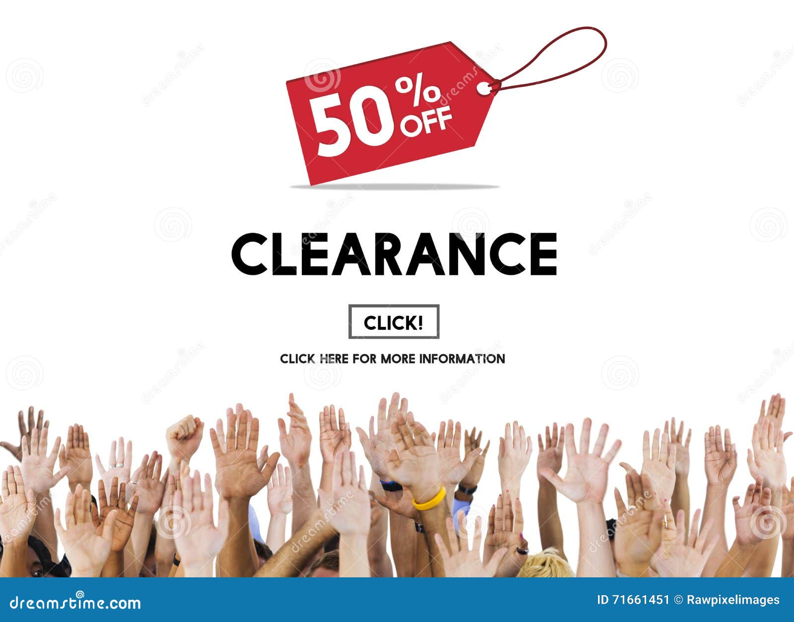 Clearance Promotion Discount Consumer Shopping Concept Stock Image ...