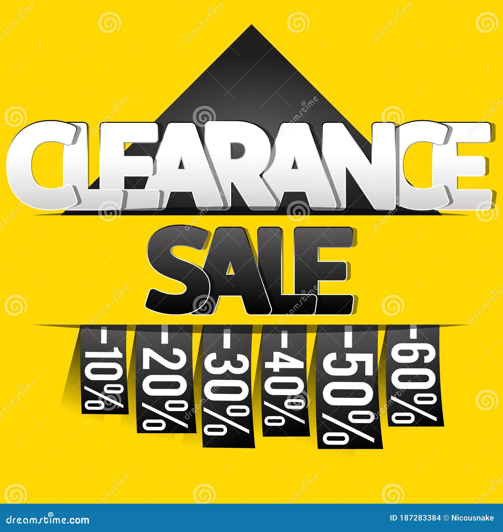 Clearance Sale Banner, Flyer or Poster Stock Vector - Illustration of ...