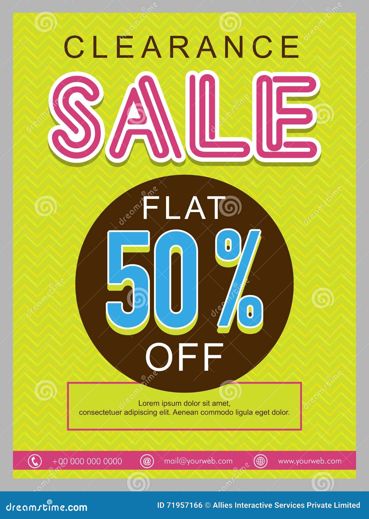 Clearance Sale Banner, Poster or Flyer. Stock Illustration ...