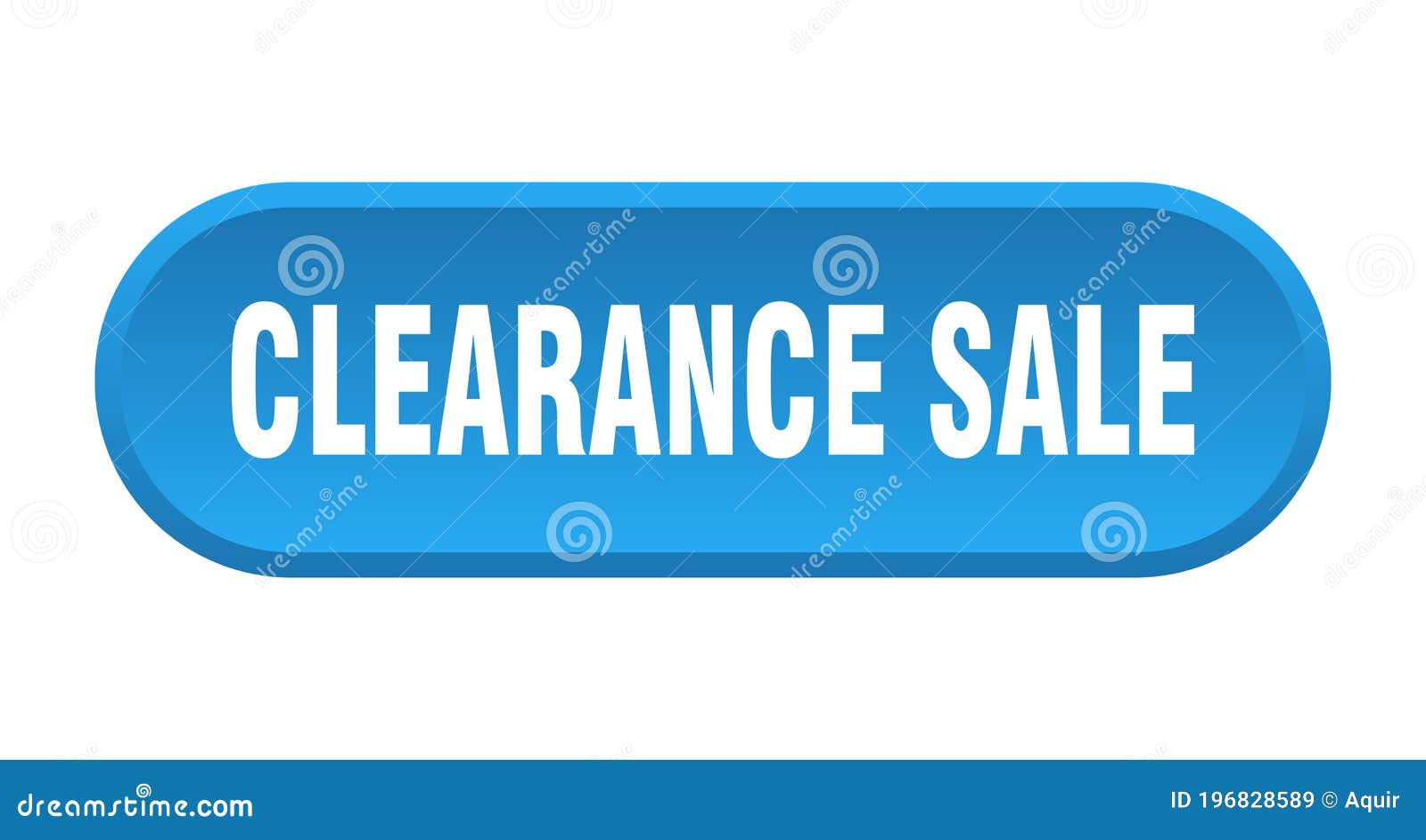 Clearance Sale Button. Rounded Sign on White Background Stock Vector ...
