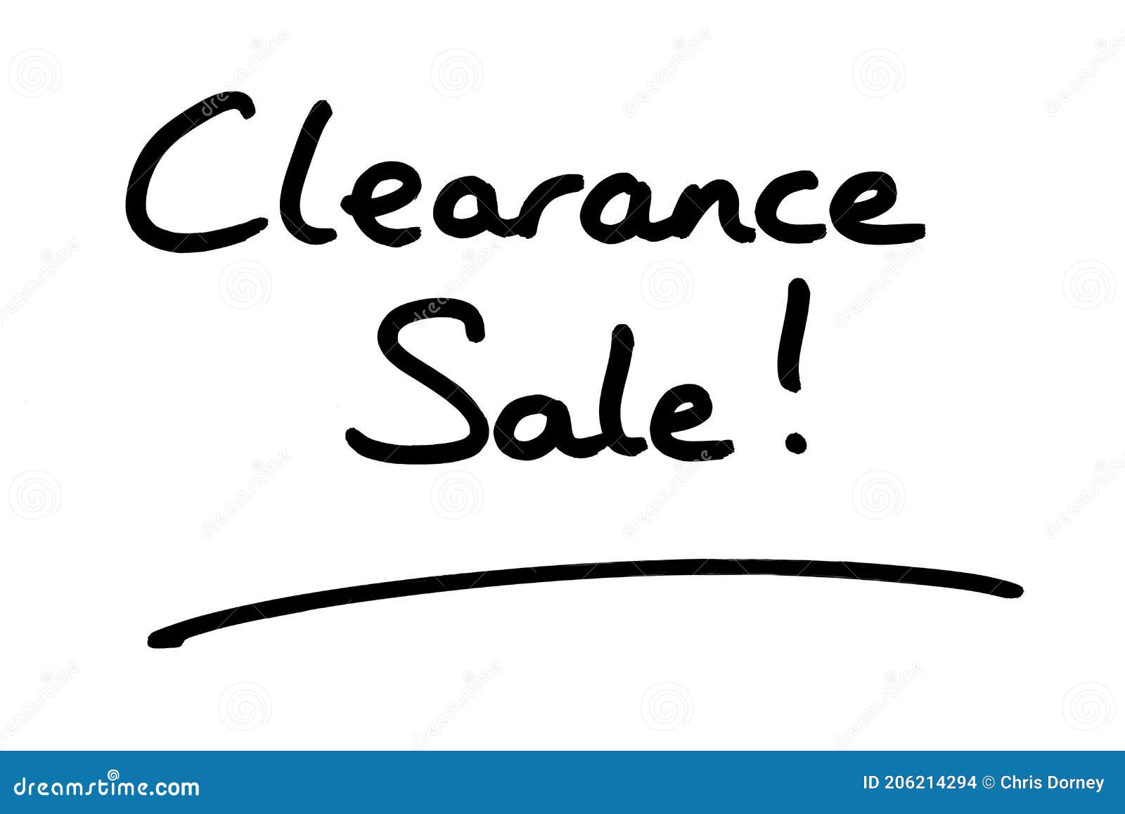 Clearance Sale stock photo. Image of label, offers, commerce - 206214294