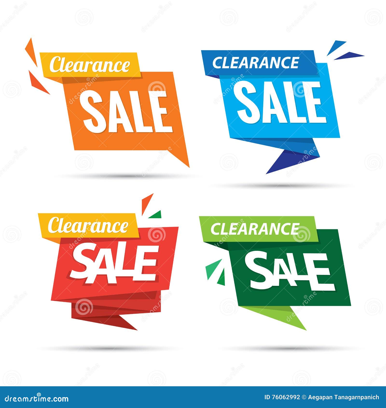 Clearance Sale Many Color 4 Tag Heading Design for Banner or Pos Stock ... Clearance Sale Many Color 4 Tag Heading Design for Banner or Pos Stock ...
