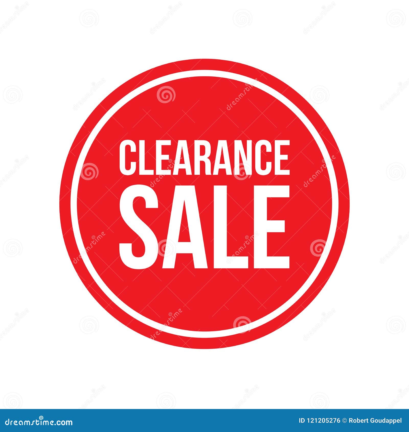 Clearance Sale Sign Circular Stock Vector - Illustration of template ...