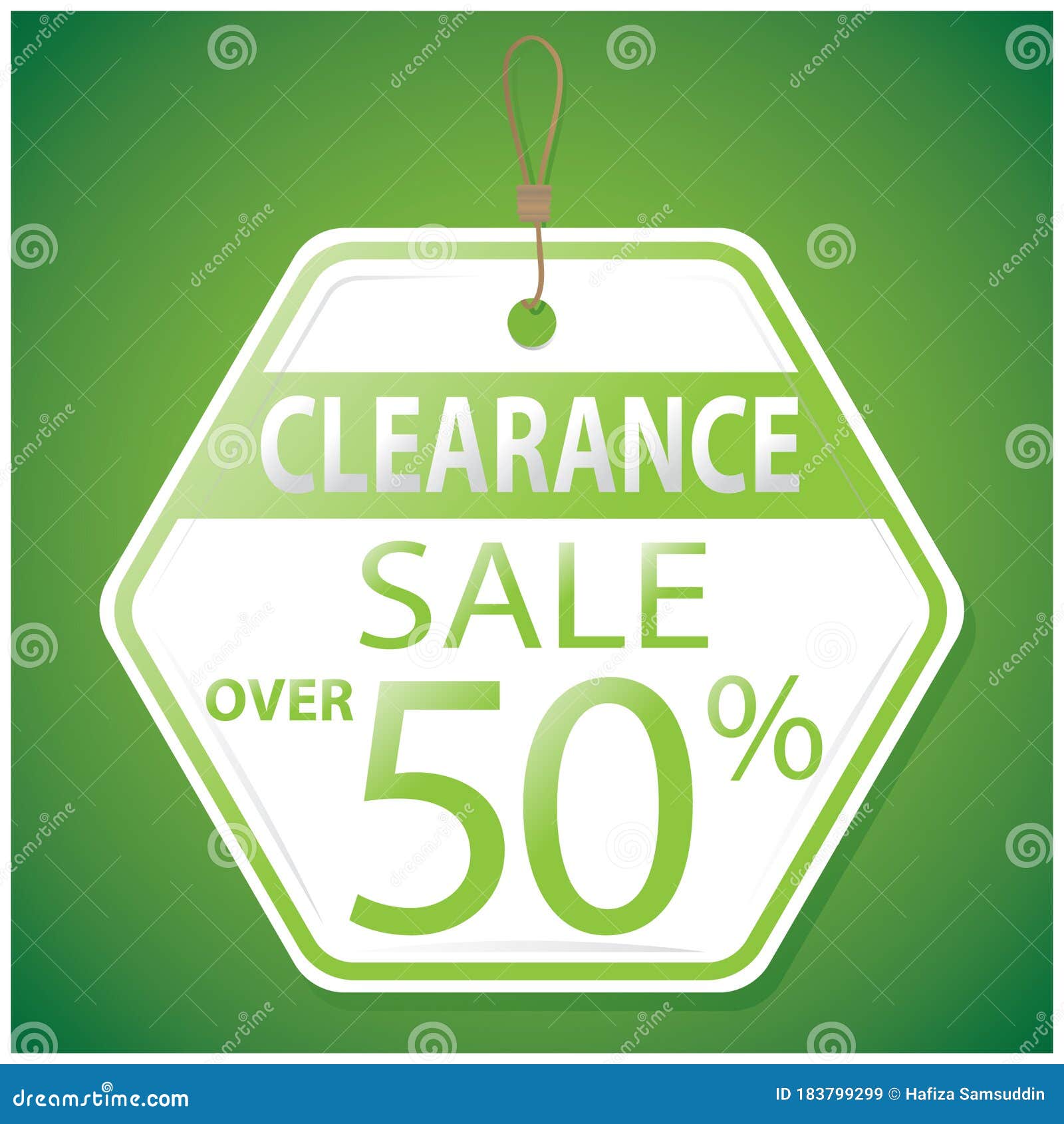Clearance Sale Tag. Vector Illustration Decorative Background Design ...