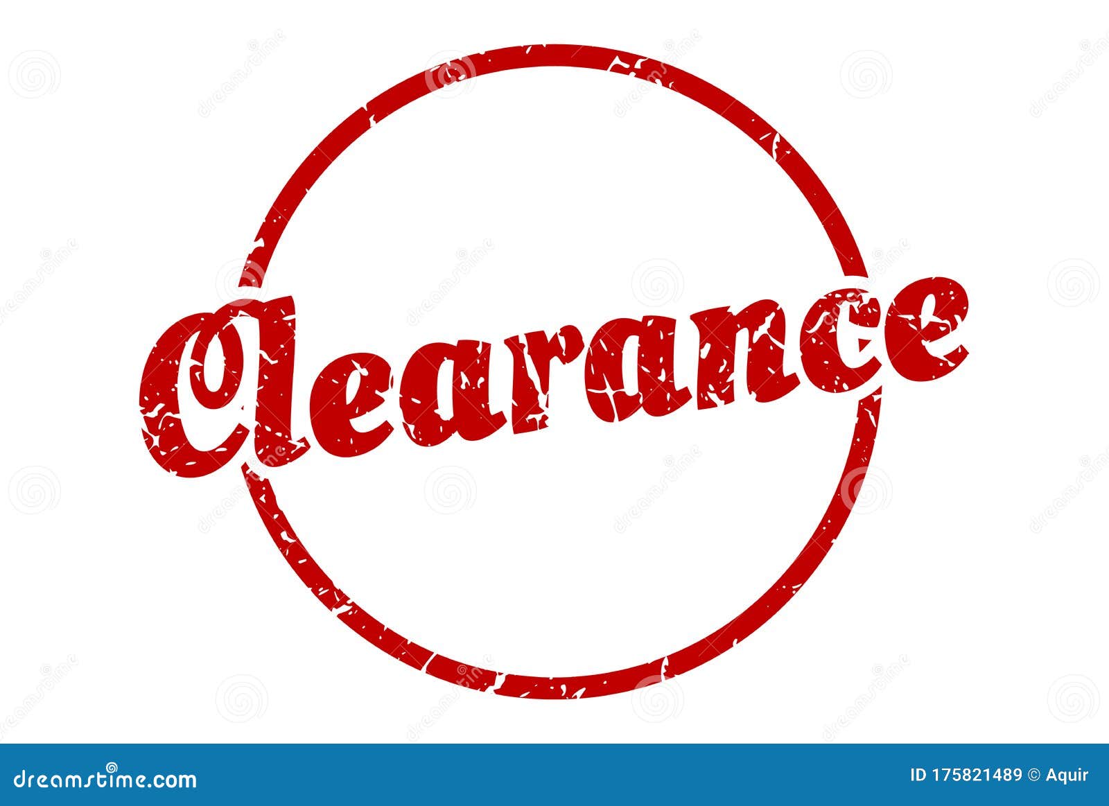 Clearance Sign. Clearance Round Vintage Stamp Stock Vector ...