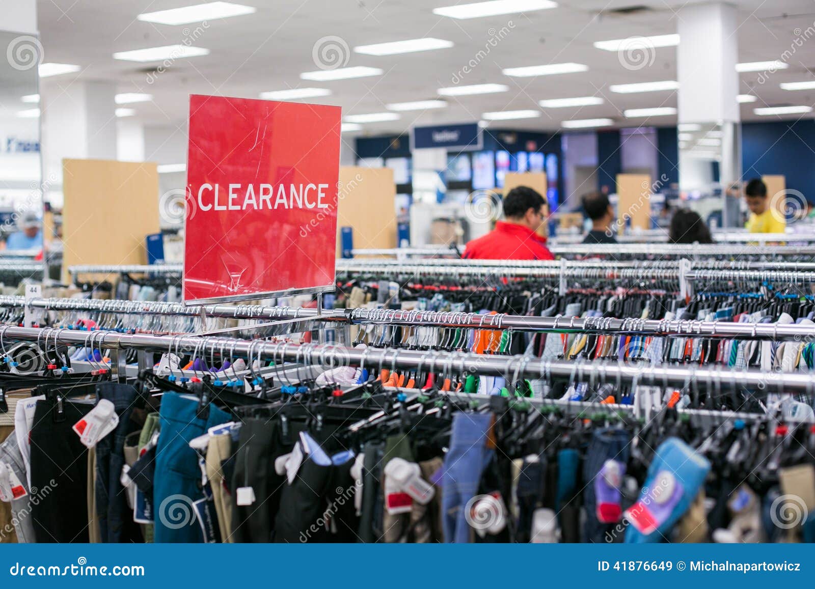 Clearance sign in store stock image. Image of color, modern - 41876649