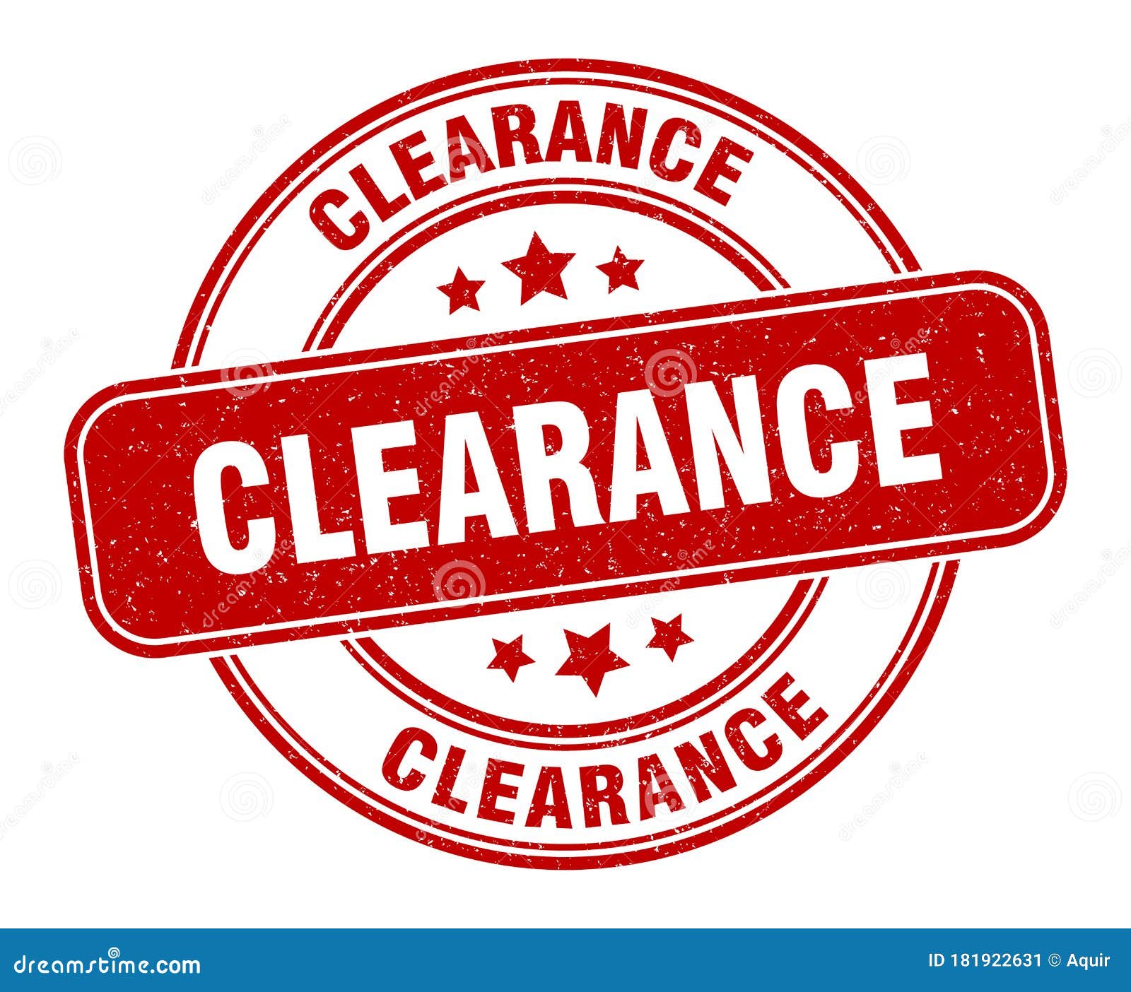 Clearance Stamp. Clearance Round Grunge Sign Stock Vector ...