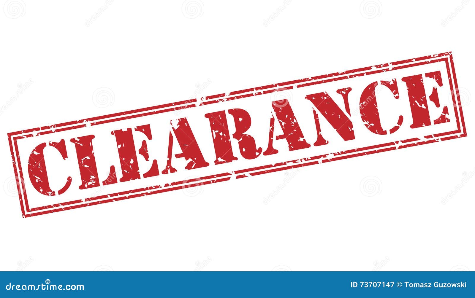 Clearance stamp stock illustration. Illustration of banner - 73707147