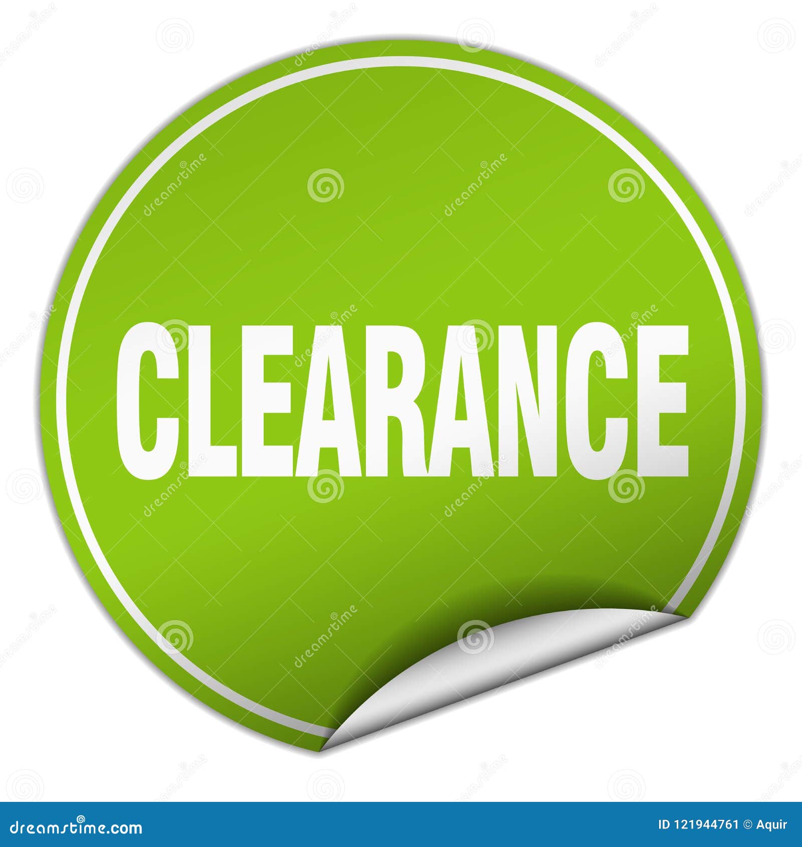 Clearance sticker stock vector. Illustration of note - 121944761