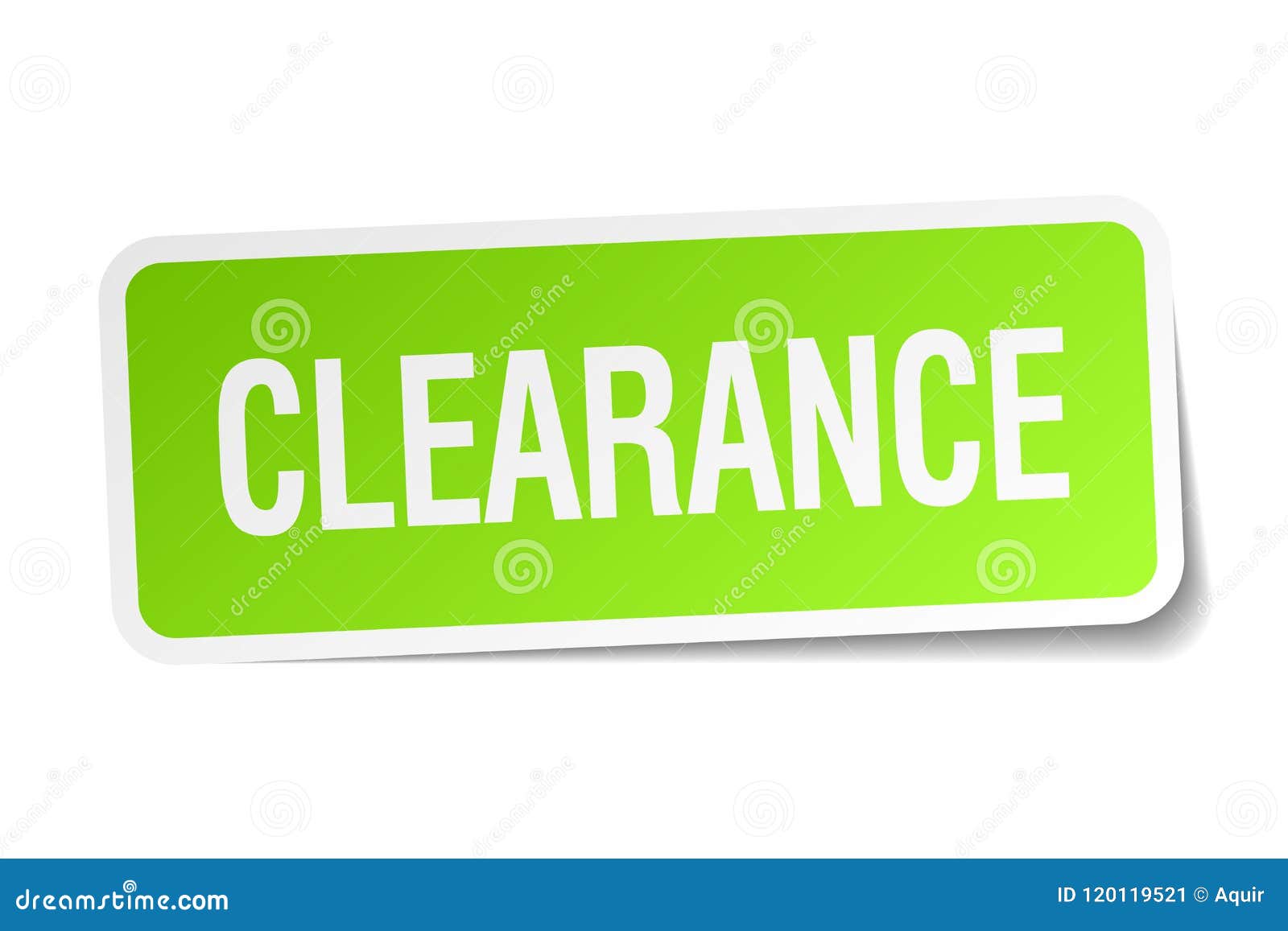Clearance sticker stock vector. Illustration of label - 120119521