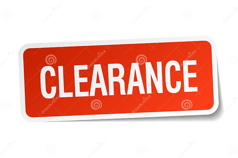 Clearance sticker stock vector. Illustration of clearance - 120384931