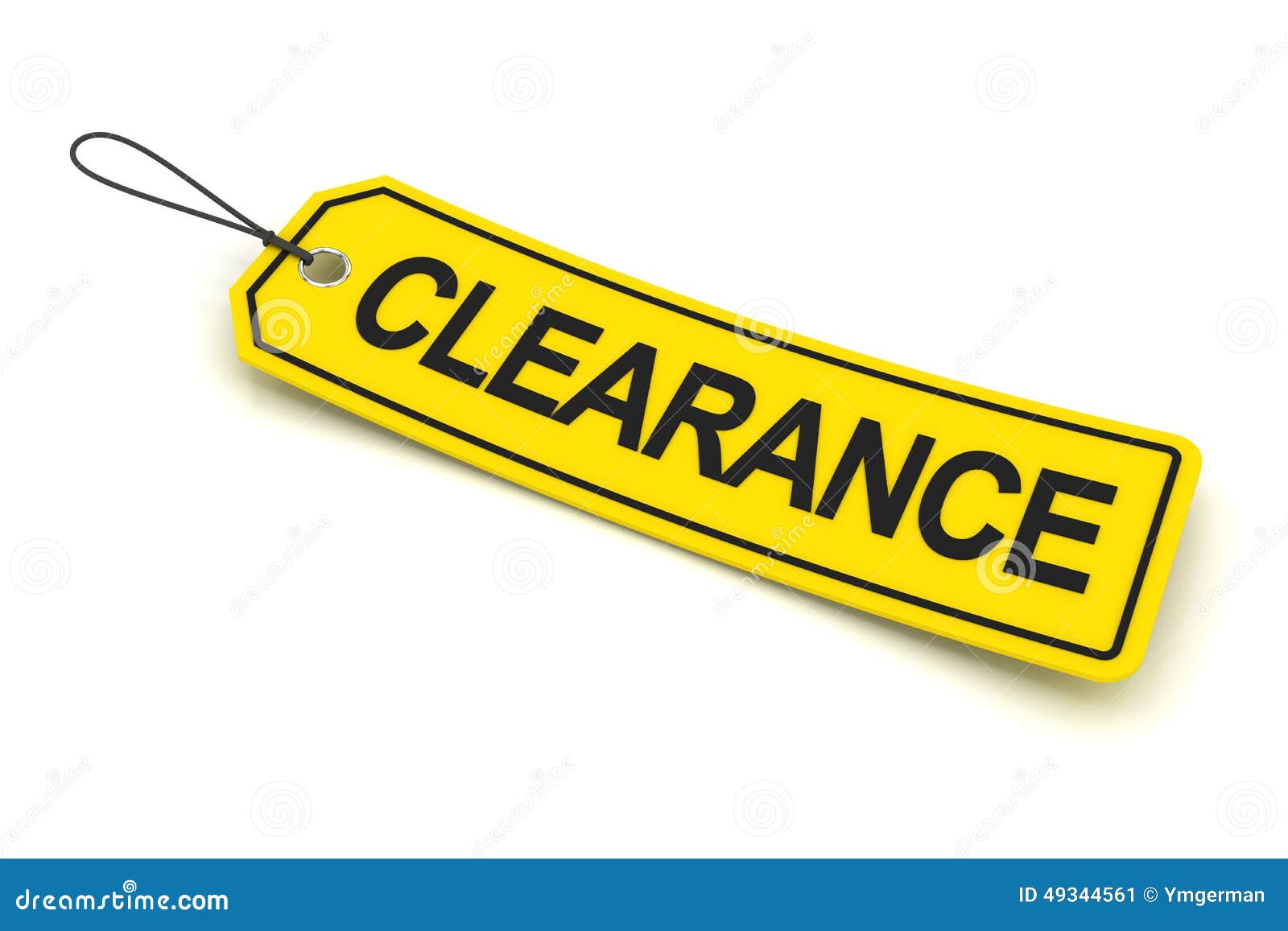 Clearance tag, 3d render stock illustration. Illustration of clearance ...