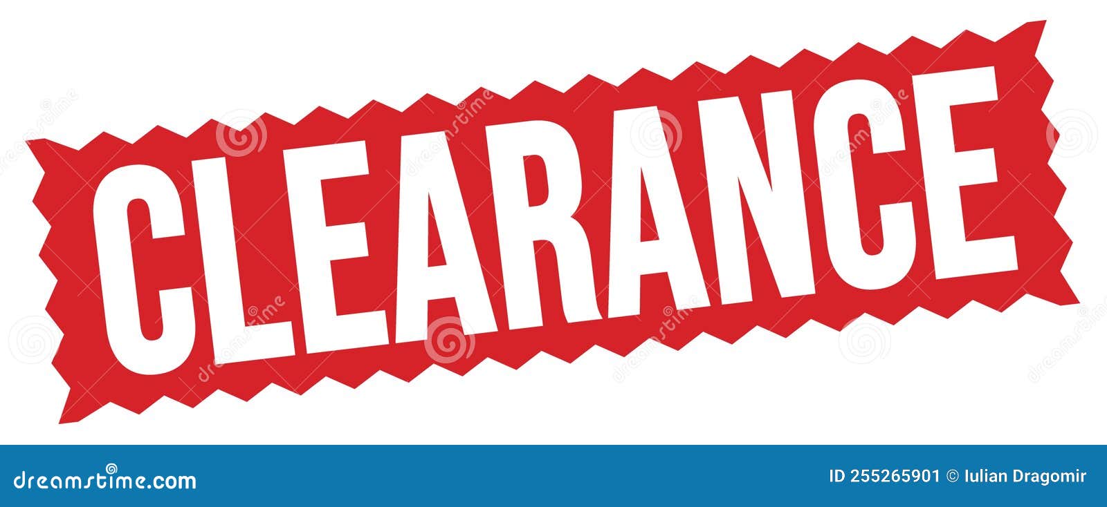 CLEARANCE Text Written on Red Stamp Sign Stock Illustration ...