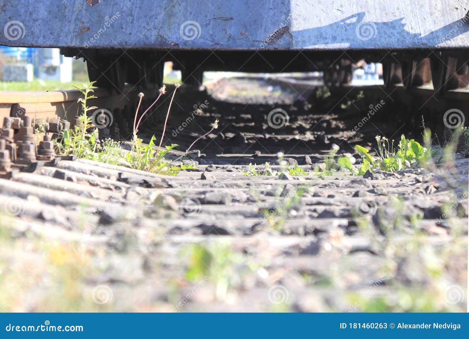 Clearance between Train and Railways. Stock Image - Image of railways ...
