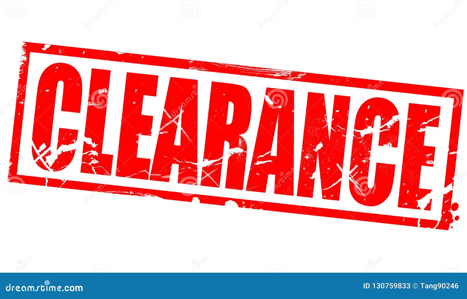 Clearance in red frame stock illustration. Illustration of label ...