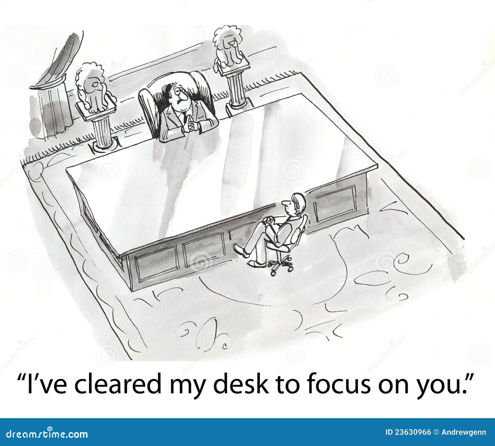 Cleared desk stock illustration. Illustration of lawyer - 23630966