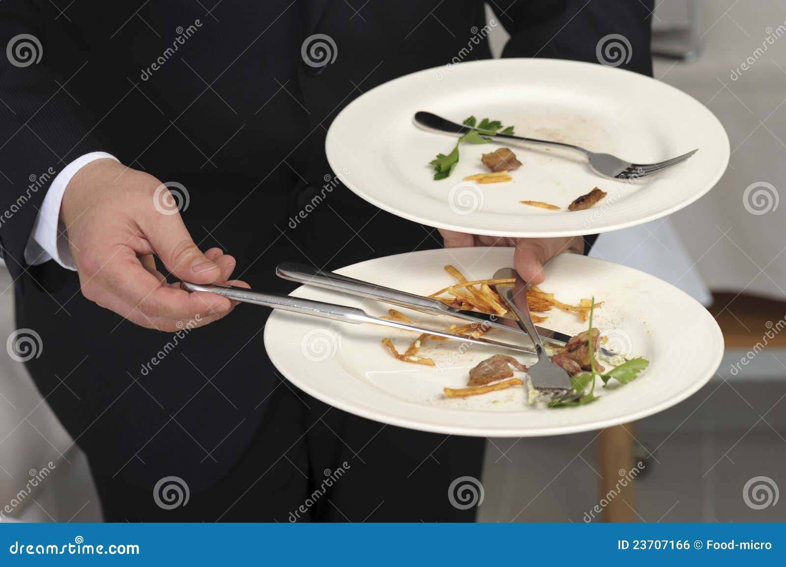 Clearing away the table stock photo. Image of dirty, classical - 23707166