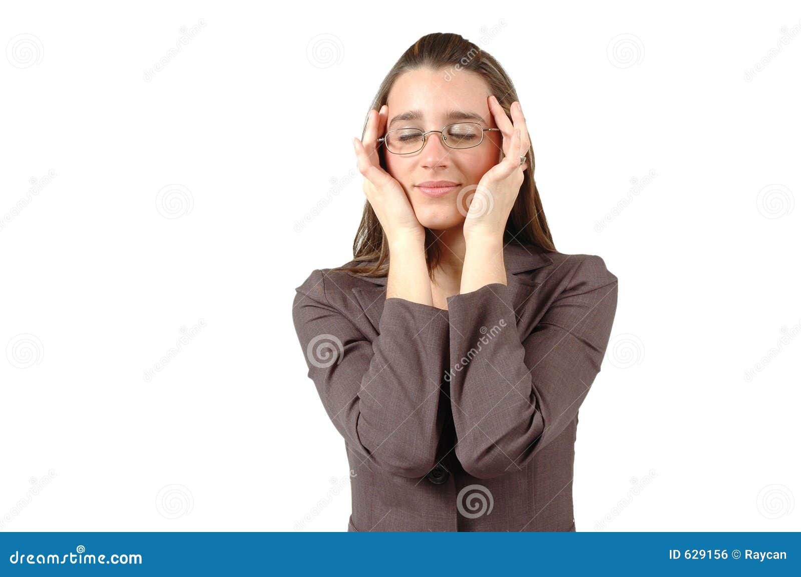 Clearing Head stock photo. Image of corporate, face, hand - 629156