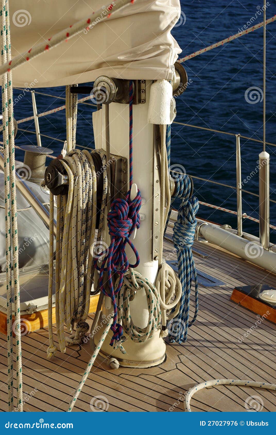 Clearing rope ends stock photo. Image of cleat, ropes - 27027976